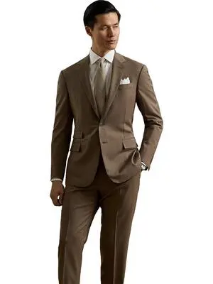 Ralph Lauren Kent Handmade Wool Gabardine Suit - Morrel/mocha