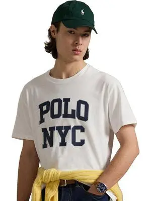 Ralph Lauren Classic Fit Jersey Graphic T-shirt - White