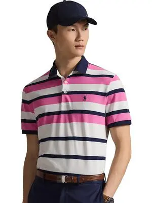Ralph Lauren Tailored Fit Performance Polo Shirt - Dalia Pink Multi