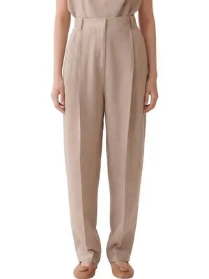Fabiana Filippi Fabiana Filippi Wide Leg Linen Trousers Grey
