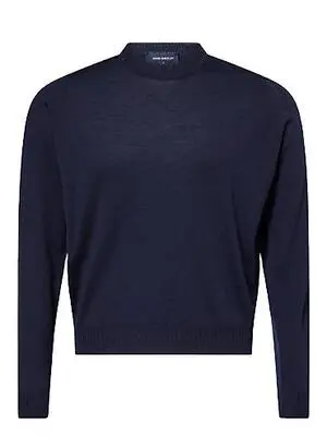 John Smedley X Bill Nighy Crew-neck Merino Wool Jumper - Midnight/ntm