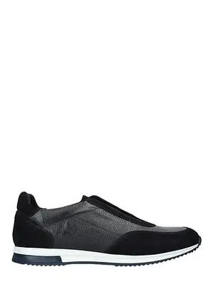 LOAKE Leather And Suede Trainers - Navy