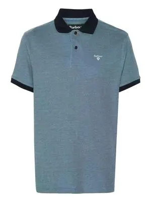 Barbour Logo-embroidered Polo Shirt - Blue