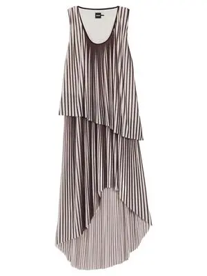 BOSS A-line Dress With Plissé Pleats - Patterned