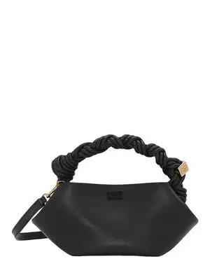 GANNI Mini Bag With Twisted Handle - Black