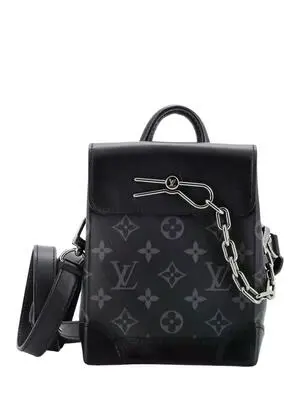LOUIS VUITTON Steamer Bag Monogram Eclipse Canvas Nano - Black
