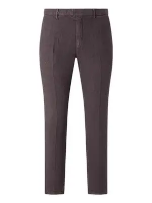 Boglioli Straight-leg Linen Suit Trousers - Brown