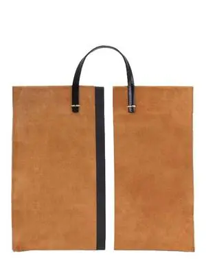 CLARE V. Striped Suede Tote