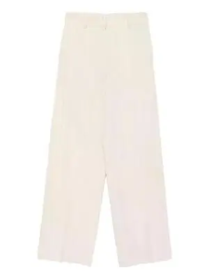 MANUEL RITZ Pinstripe-pattern Trousers - Neutrals