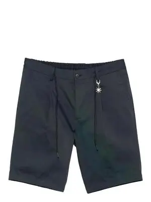 MANUEL RITZ Pleated Drawstring Shorts - Blue