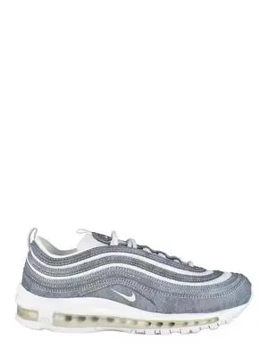 Comme Des Garçons X Nike Air Max 97 Embroidered Swoosh Sneakers - Blue