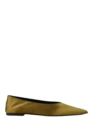 Saint Laurent Pointed Mules - Green
