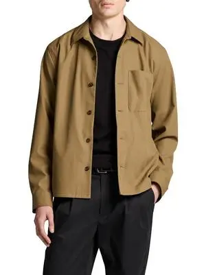 Vince Bluff Button-up Overshirt - Kalamata