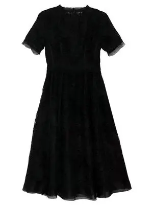 Shiatzy Chen Lace Midi Dress - Black
