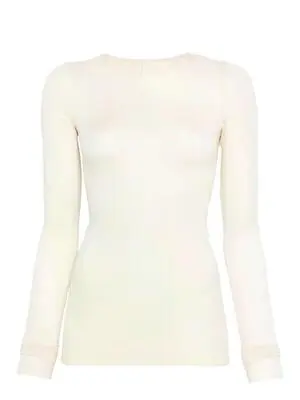 Rick Owens Long-Sleeve T-Shirt Neutrals
