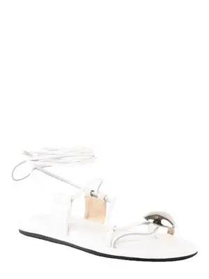 Seychelles Ankle Wrap Sandal - White