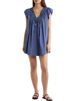 Free People Sundazed Mini Dress - Night Shadow