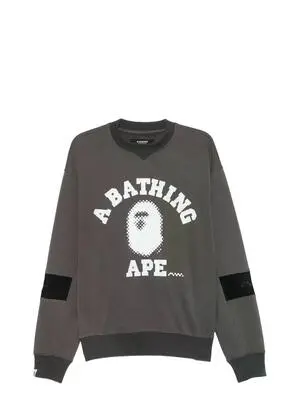 A BATHING APE X Kazuki Kuraishi College Logo Sweatshirt - Grey