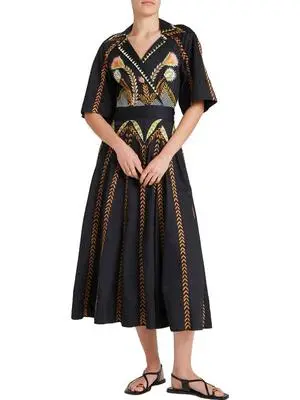 TEMPERLEY LONDON Juniper Wrap Dress - Black