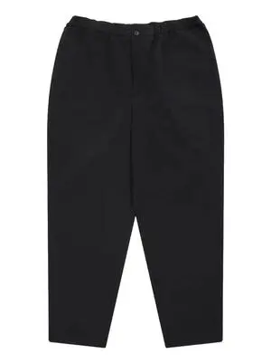 Comme Des Garçons Elasticated-waistband Tapered Trousers - Black