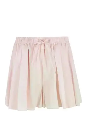Federica Tosi Cotton Muslin Drawstring Shorts - Pink