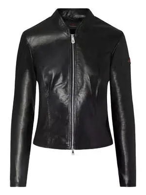 Peuterey Lover 07 Zip-up Leather Jacket - Black