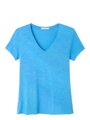 American Vintage Jacksonville V-neck T-shirt - Blue