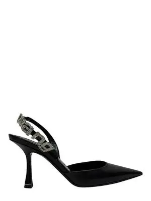 ALEXANDER WANG Grace Embellished Slingback Pumps - Black