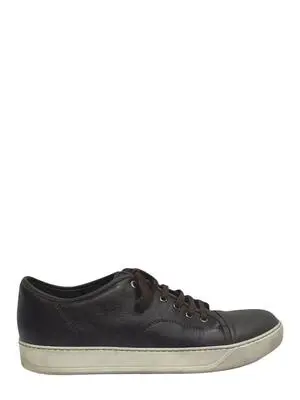 LANVIN Low-top Leather Sneakers - Brown