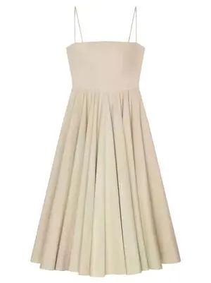 Givenchy Givenchy Pleated Midi Dress Neutrals