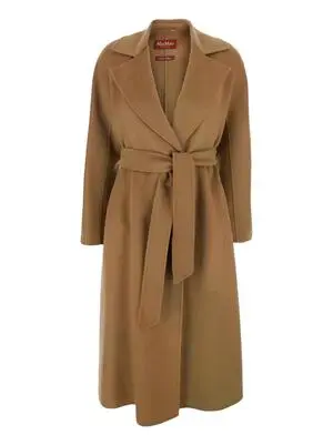 Max Mara Belted Kimono-sleeve Coat - Neutrals