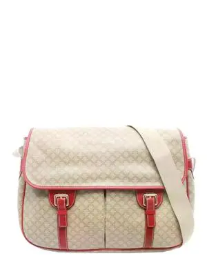 Celine 20th Century Macadam Coated Canvas Crossbody Bag - Neutrals