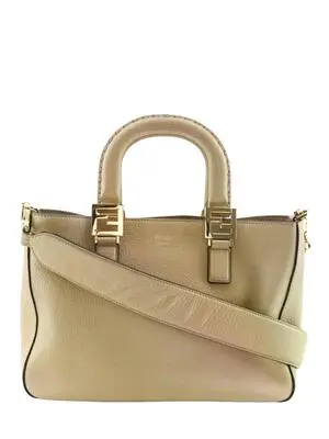 Fendi 2000-2010 Small Selleria Ff Tote Satchel - Neutrals
