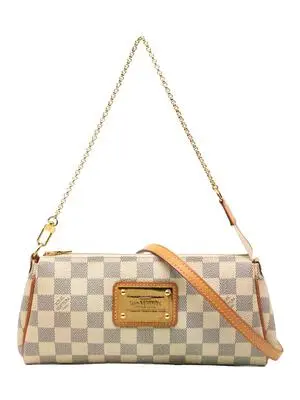 LOUIS VUITTON 2012 Damier Azur Eva Satchel - White