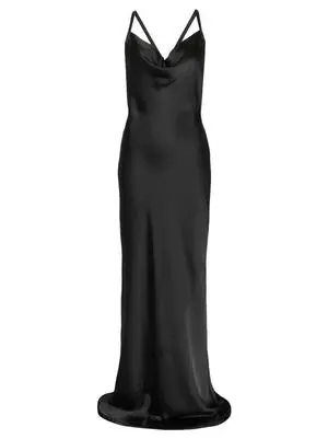 Norma Kamali Cross-back Bias-cut Maxi Dress - Black