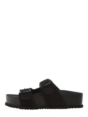 Geox Buckle-strap Platform Sandals - Black