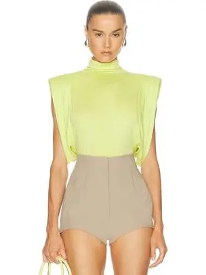 MUGLER Tank Top - Pale Acid Lime