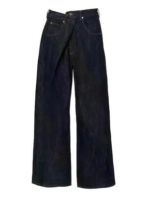 NO44 Eve Crossover-waist Jeans - Blue