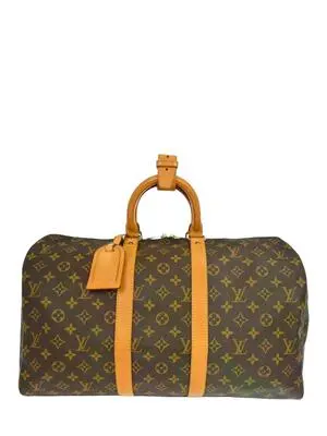 LOUIS VUITTON 1995 Keepall Monogram Luggage - Brown