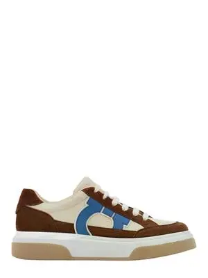 FERRAGAMO Gancini Low-top Sneakers - Neutrals