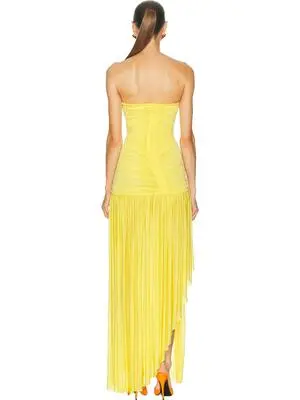 Christopher Esber Arced Orion Strapless Gown Soleil