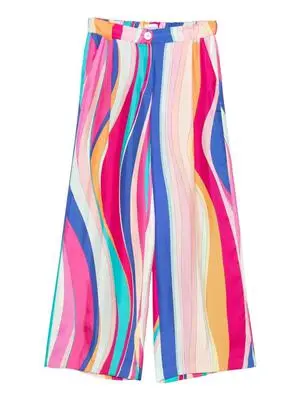 Marella Abstract-print Trousers - Pink
