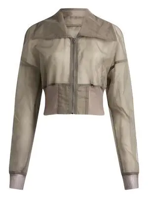 Rick Owens Rick Owens Dracucollar Cropped Bomber Jacket Dust