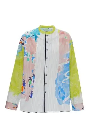 ROHKA Long Sleeve Printed Shirt - Multicolor