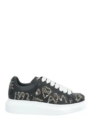 Alexander McQueen Leather Flatform Sneakers - Black
