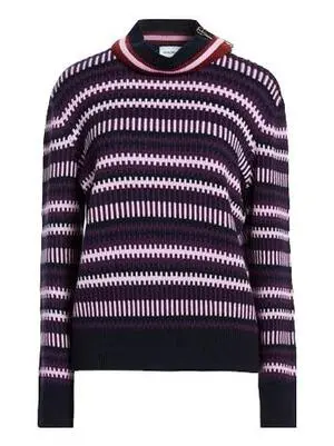 FERRAGAMO Turtleneck In Cashmere And Cotton - Blue