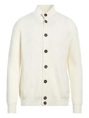 FILIPPO DE LAURENTIIS Merino Wool Cardigan - White