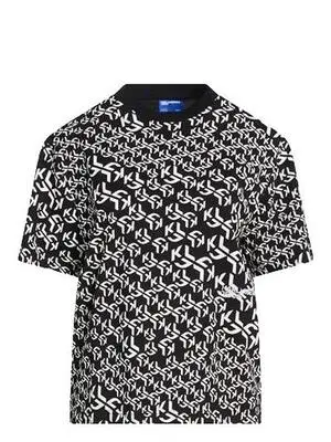 Karl Lagerfeld Printed Organic Cotton T-shirt - Black