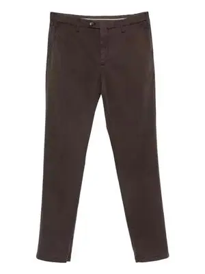 Canali Straight-leg Trousers - Brown