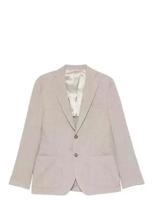 MANUEL RITZ Micro-texture Blazer - Neutrals